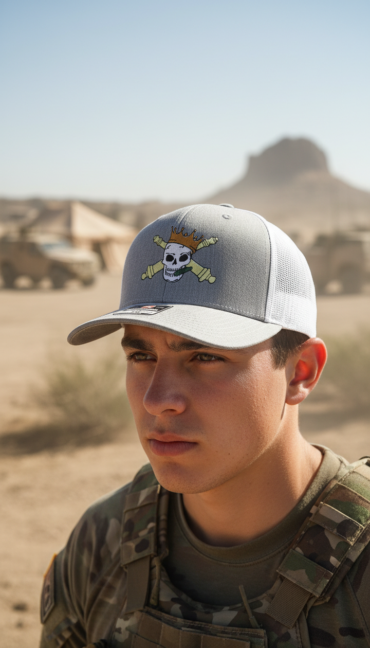 Military Hats & Veteran Caps - Custom Embroidered - HernStyle Designs